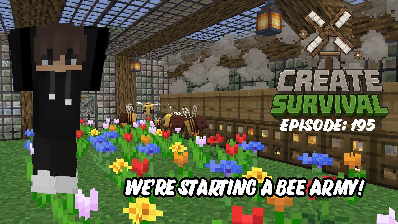 STARTING A BEE ARMY! | Create Survival EP: 195 - YouTube