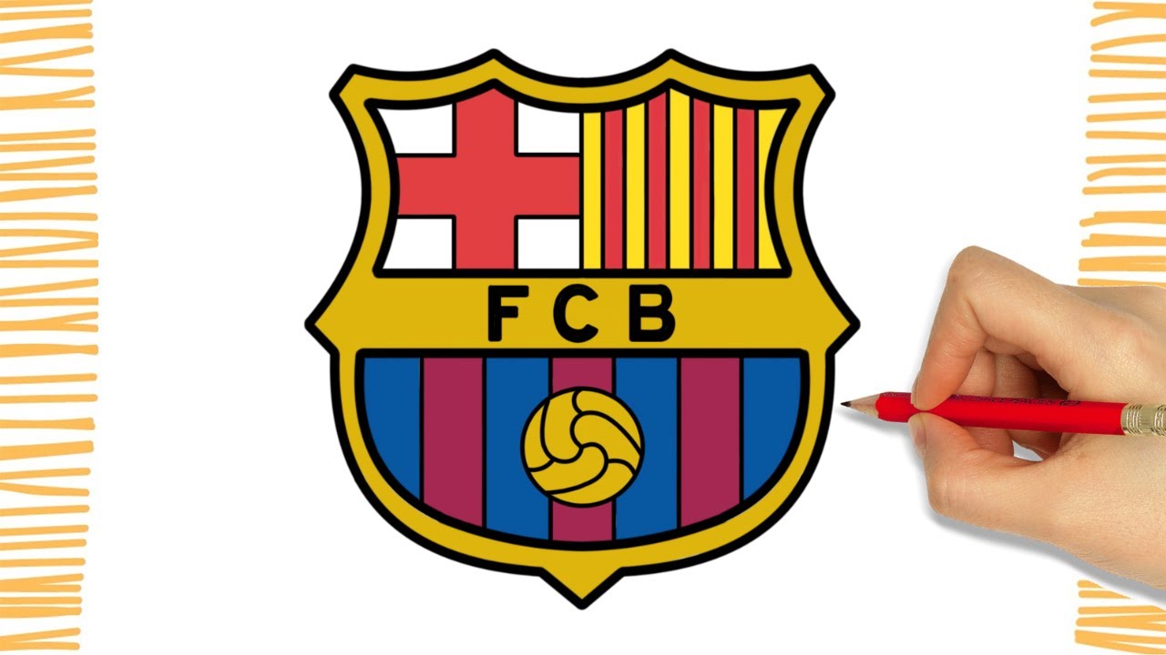 Como Desenhar o LOGO DO BARCELONA I Fácil - YouTube