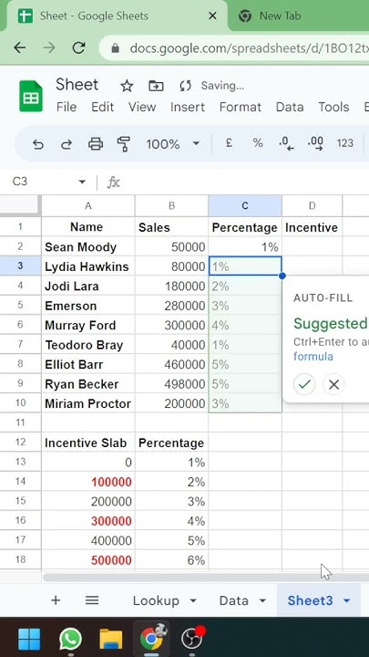 Calculate incentive using Vlookup based on sales target - YouTube