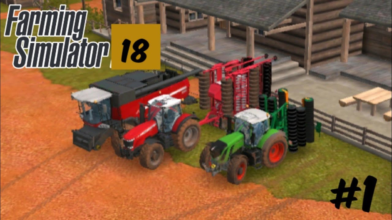 Farming simulator 18 #1 harvesting weet with new harvester and Seeding ...