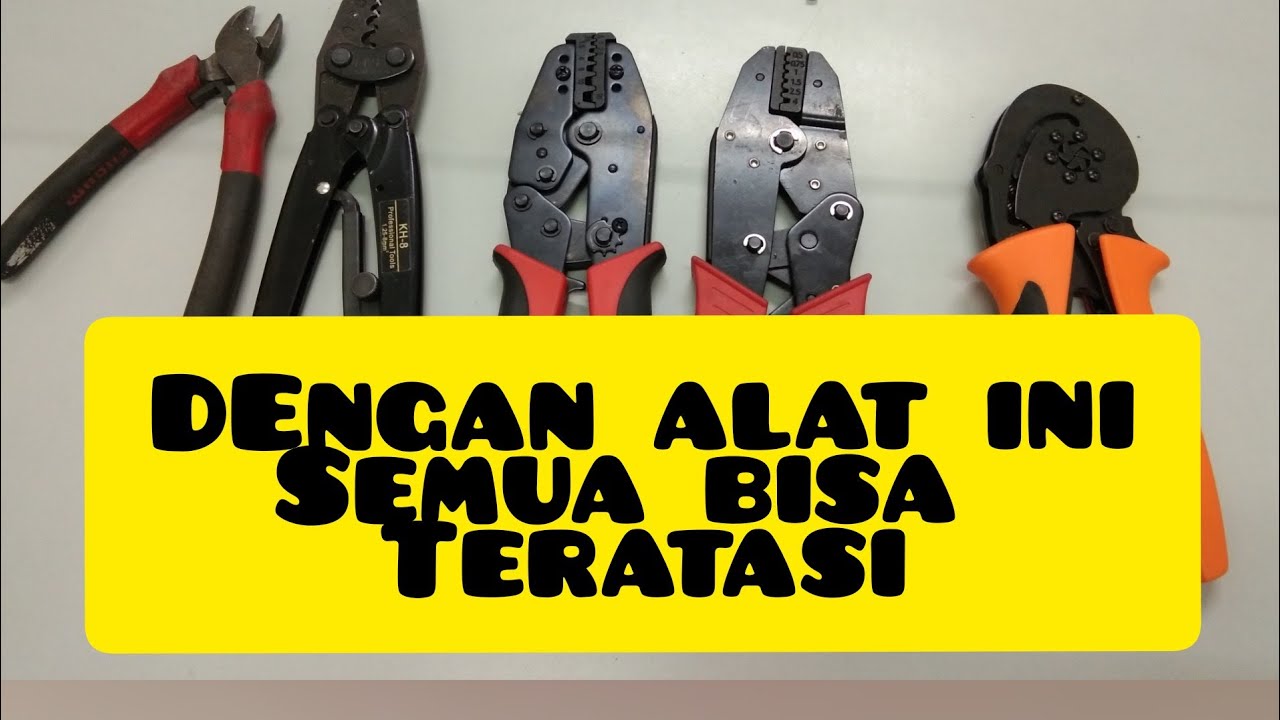 Tang crimping atau tang sekun - YouTube