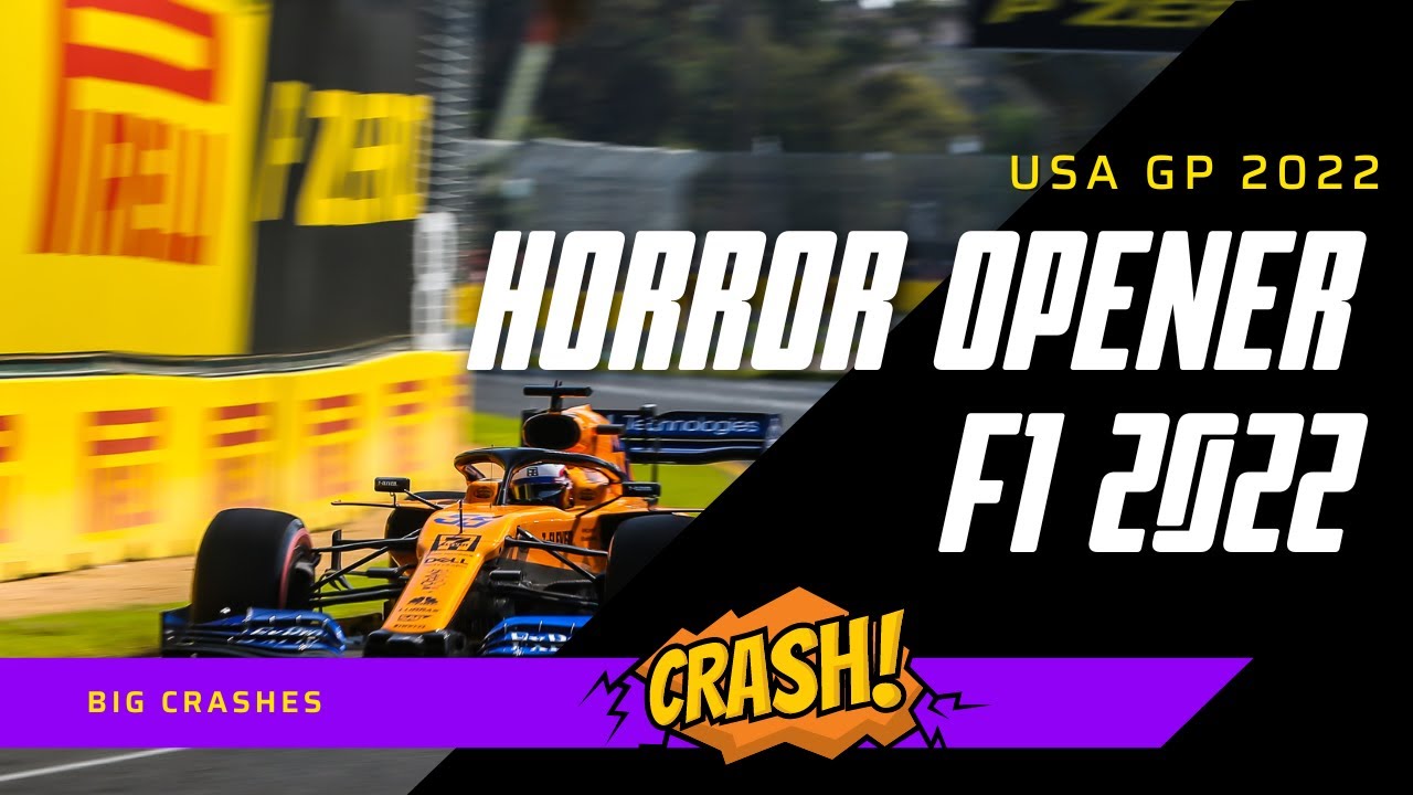 F1 Horror Start US Granprix - YouTube