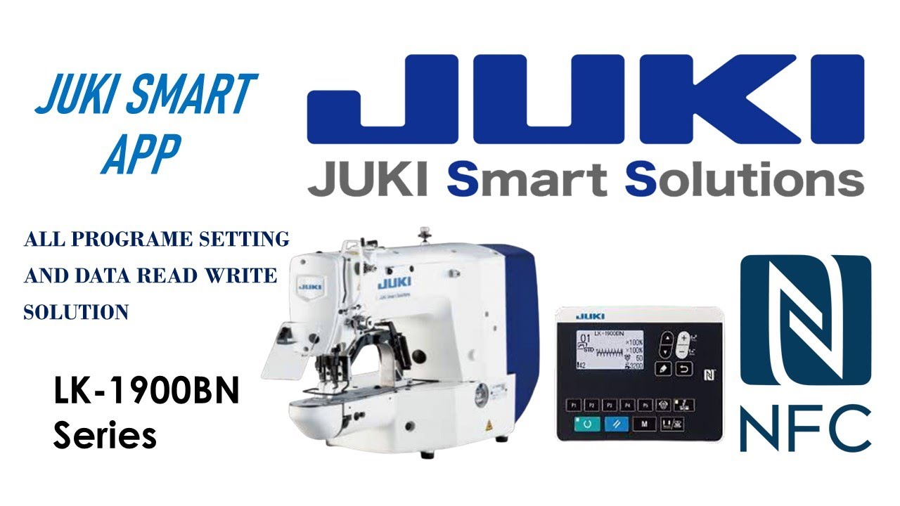 juki smart app program NFC - YouTube