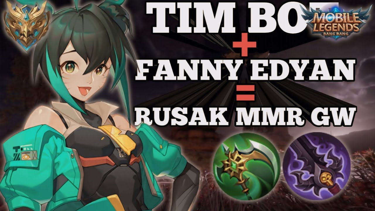 NIAT PUSH MMR MALAH KETEMU TIM BOT + FANNY DAMAGE GK NGOTAK 😩 ROAD TO ...