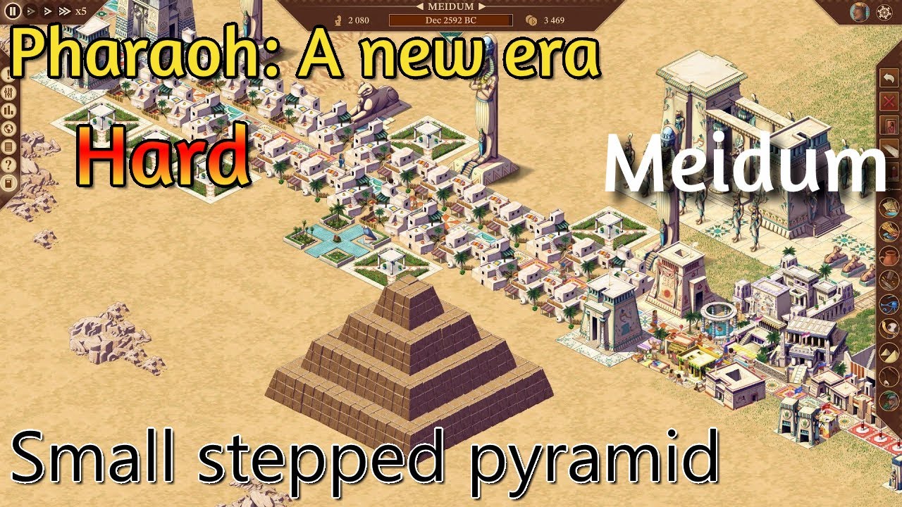 Pharaoh : A new era (hard) -Old kingdom- mission 3 (builder choice ...