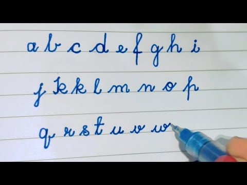 Too Hard to Learn Cursive? Try This Super Easy Letter Style! - YouTube