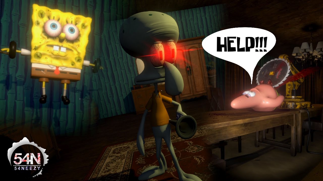 SQUIDWARD KILLS EVERYONE & WANTS TO CLAP SANDYS CHEEKS!!?? - ( SINISTER ...