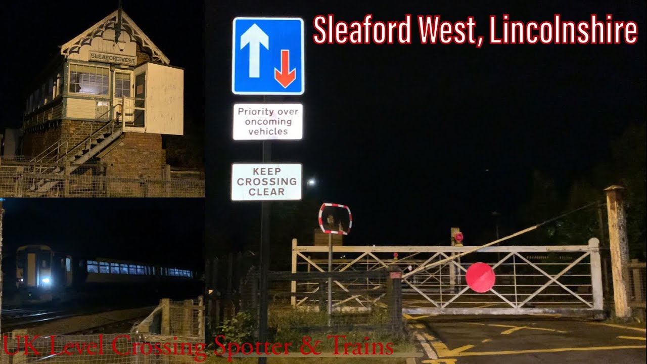 Rare, Gated Crossing Controlled from Signal Box, Sleaford West Level ...