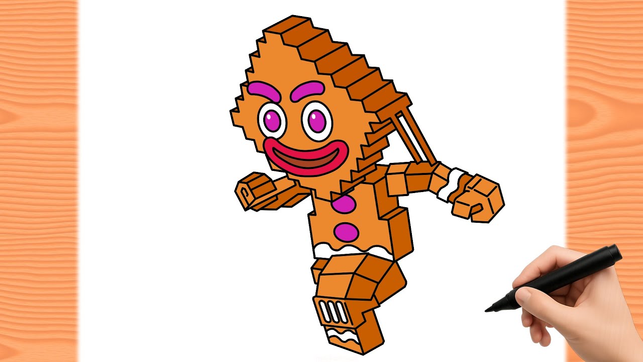 Como Dibujar LA GINGERBREAD KEPAT (CHRISTMAS KETUPAT) Steal a Brainrot ...