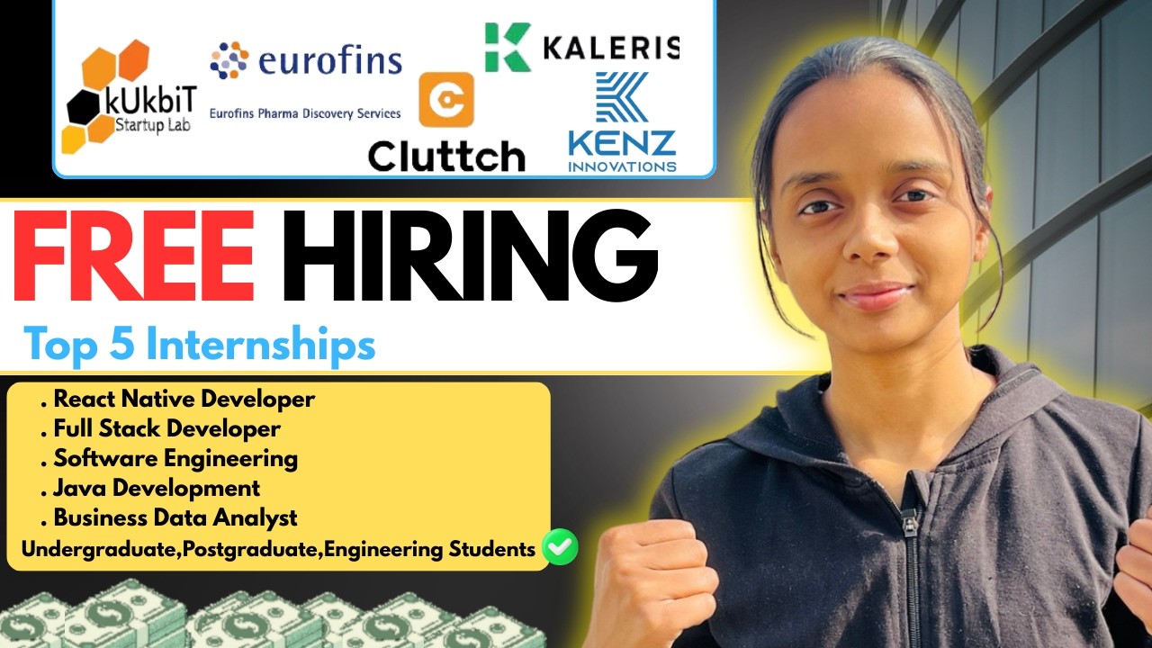 5 Internship Opportunities | Everyone Eligible | Software Development ...
