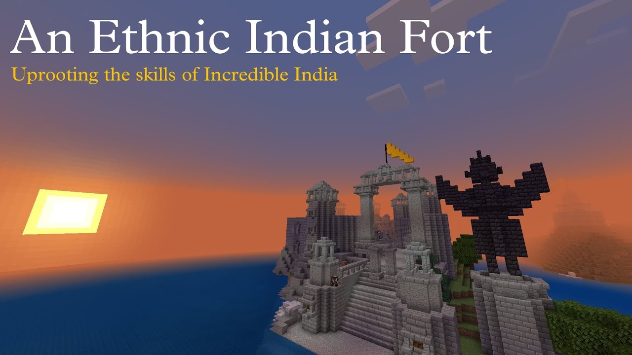 An Ethnic Indian Fort | Minecraft builds | Indic Crafter - YouTube