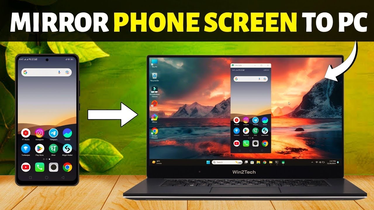 Screen Share your smartphone to Laptop ( Wired Method ) | Mr.Parts ...