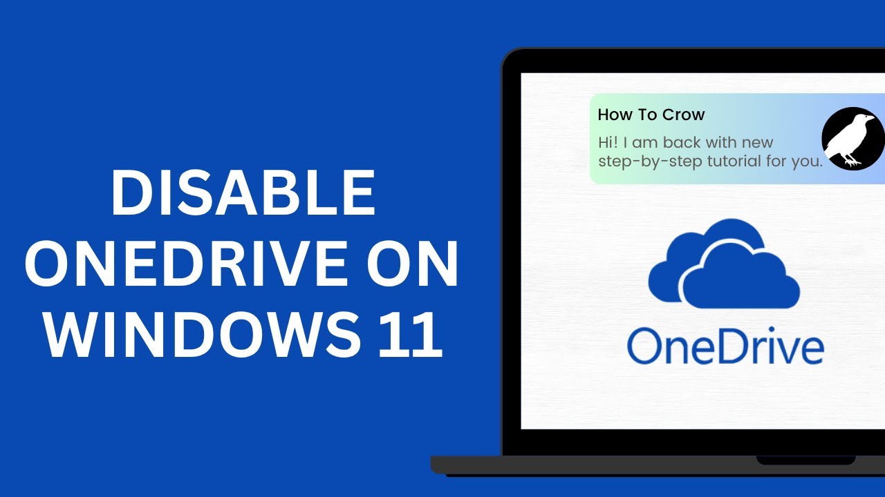 How to Disable OneDrive on windows 11 & Stop Syncing a Folder - YouTube