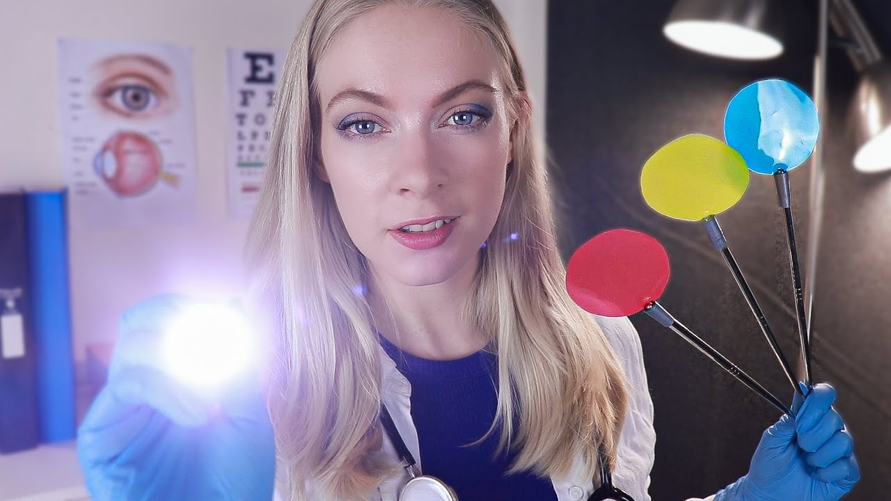 Asmr Realistic Eye Exam And Color Blind Vision Test New Zealand Accent