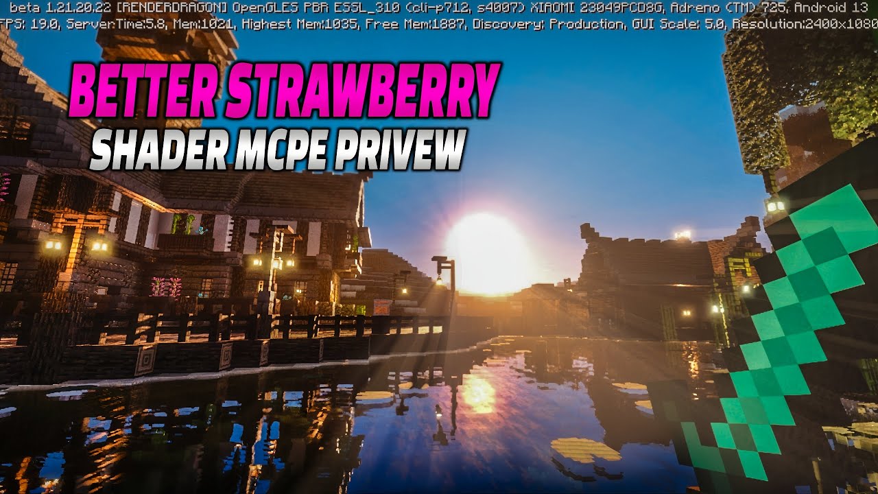 NEW BETTER STRAWBERRY SHADER V8.1 BETA VERSION!! - YouTube
