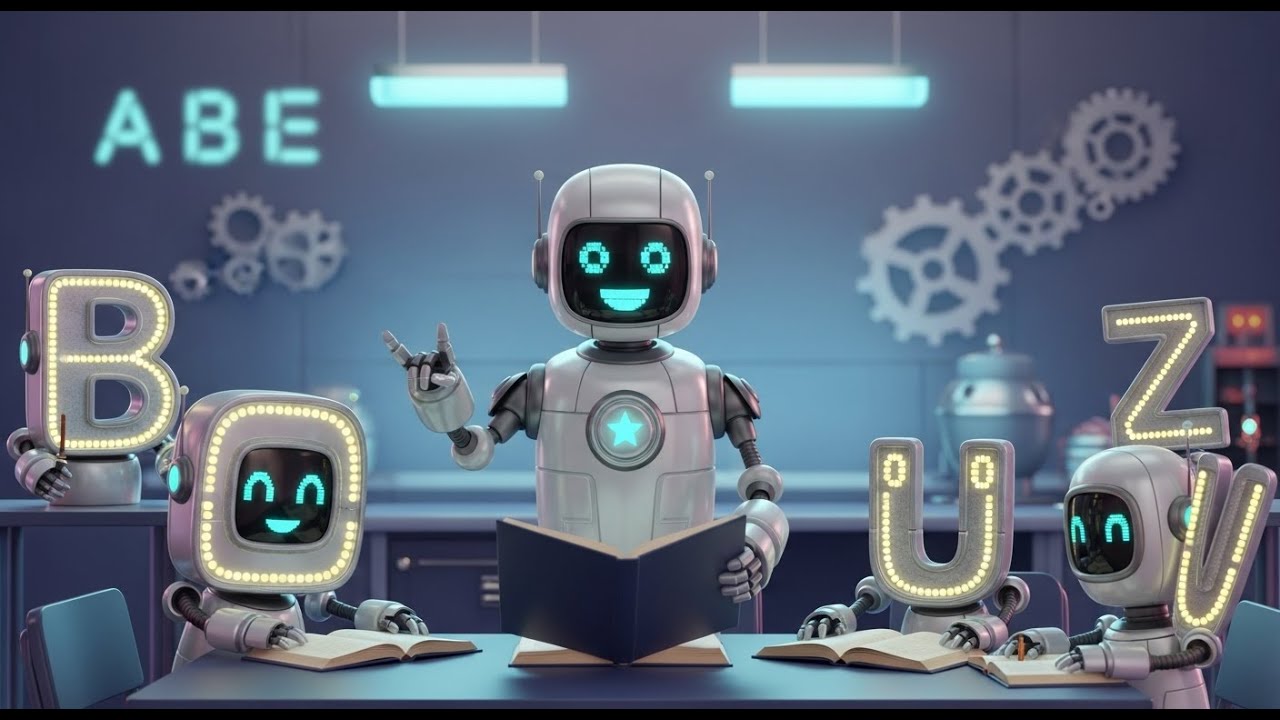 Learn ABCs with Friendly Robots | Fun Nursery Rhyme Song for Kids - YouTube