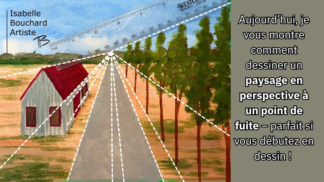 Comment dessiner un paysage avec la perspective à un point de fuite ...