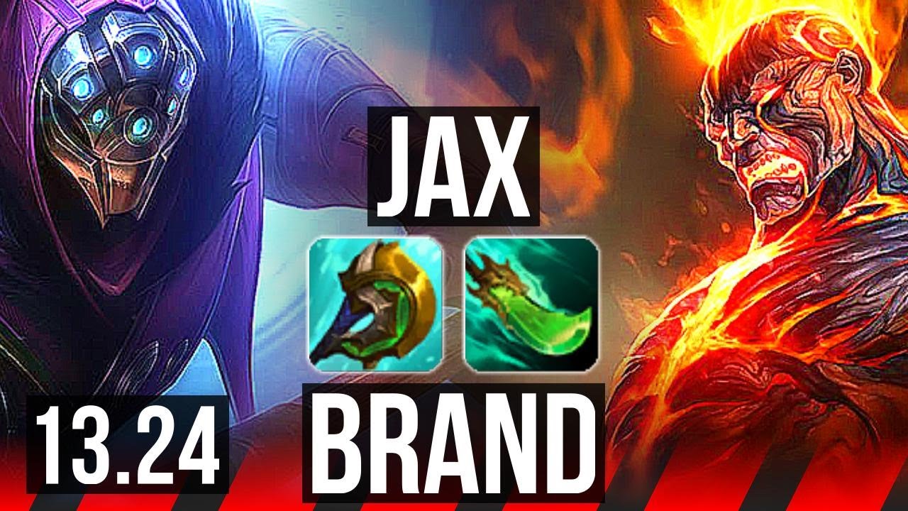 JAX vs BRAND (TOP) | 8/0/5, Legendary, 300+ games | KR Master | 13.24 ...