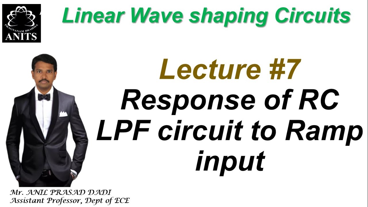 ECA I Response of RC Low Pass Filter Circuit to Ramp input - YouTube
