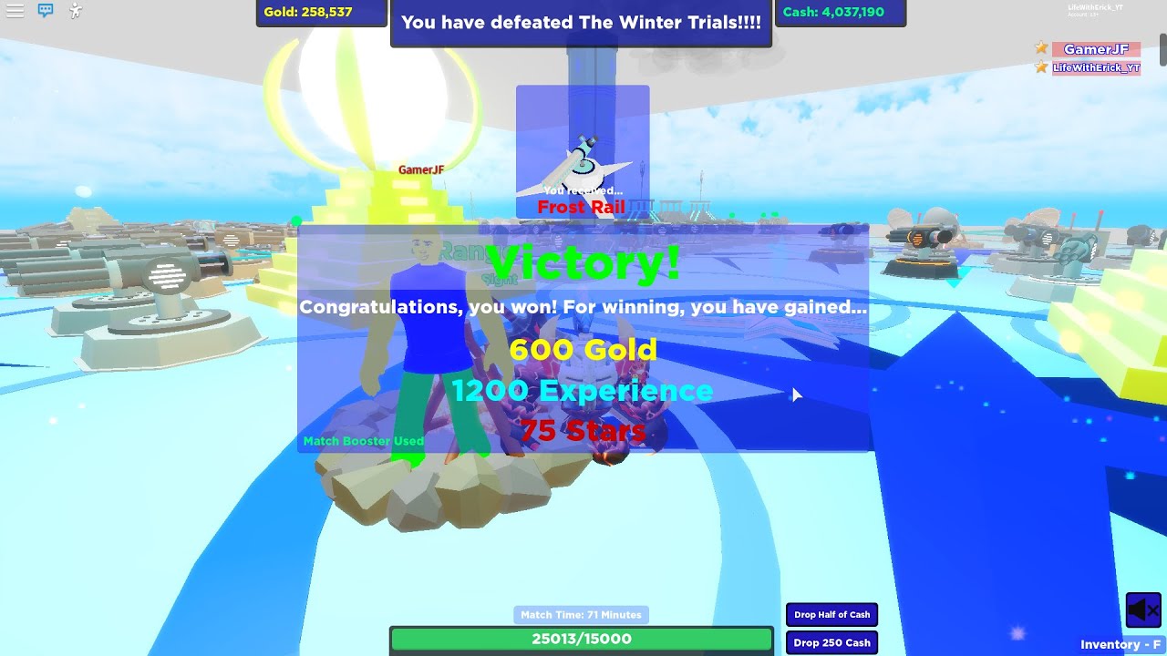 Getting Frost Rail - ROBLOX Cube Defense (Winter Trial) - YouTube