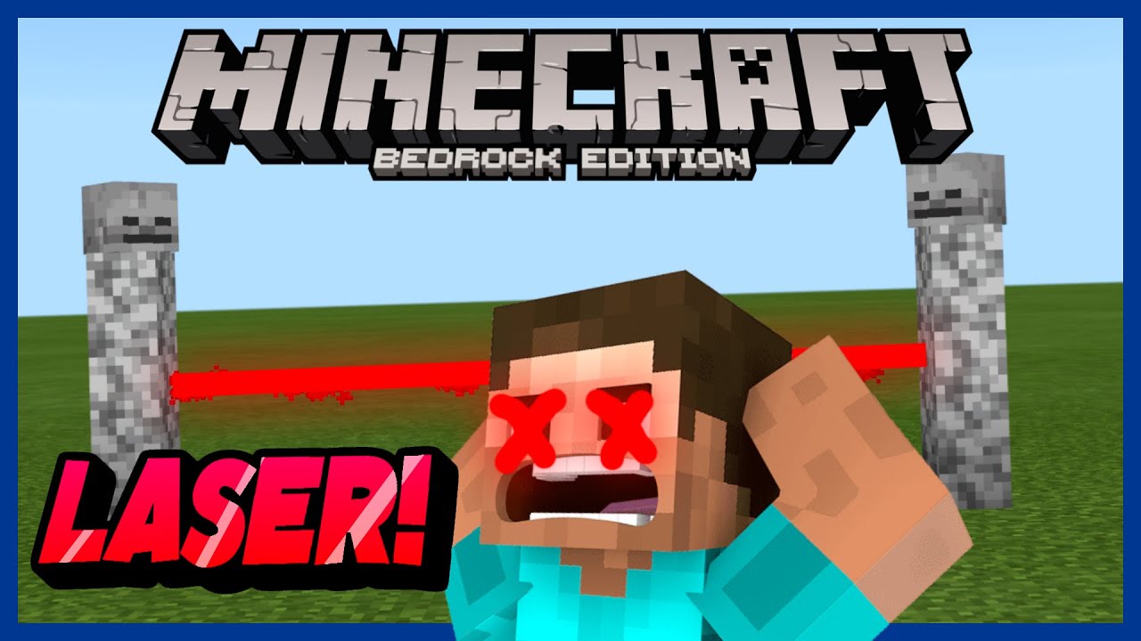 Der LASERSTRAHL Command! 😳 Minecraft Bedrock Tutorial - YouTube