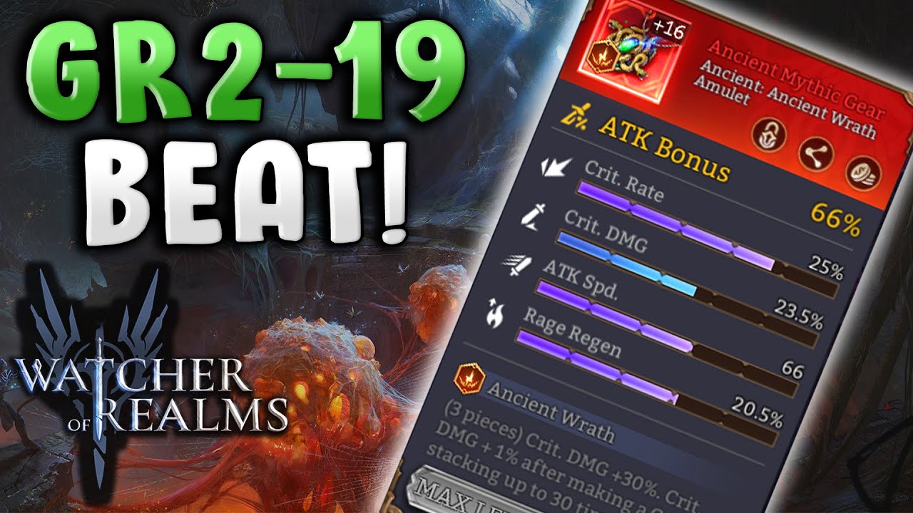 FINALLY! GR2-19 Cleared! Watcher of Realms Gear Raid 2 Stage 19 Guide ...