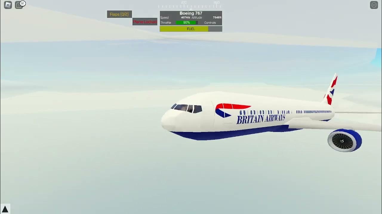 Roblox - PTFS: Flight from Orenji to Larnaca w/ Boeing 767 - YouTube