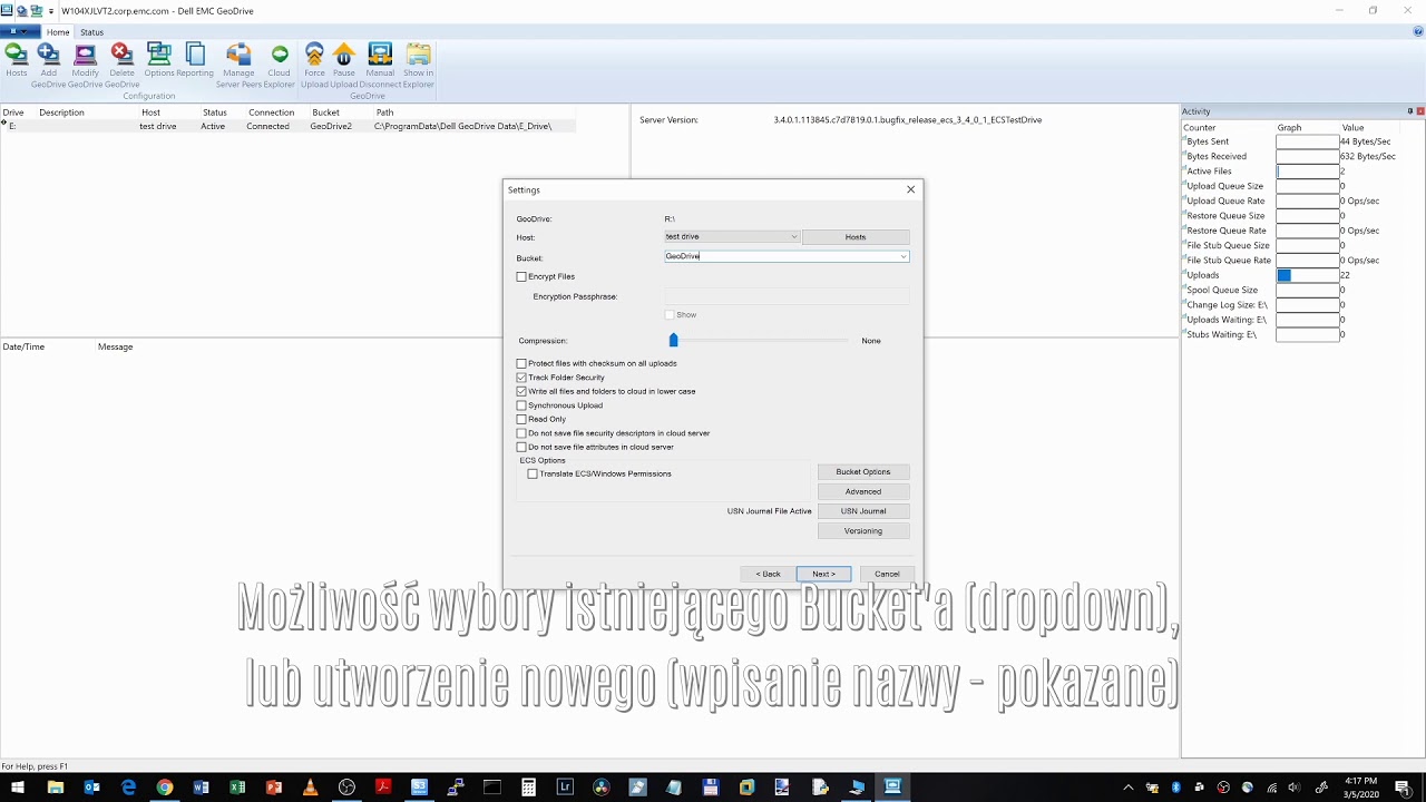 Demo DellEMC GeoDrive 2.0 z ECS/Virtustream - YouTube