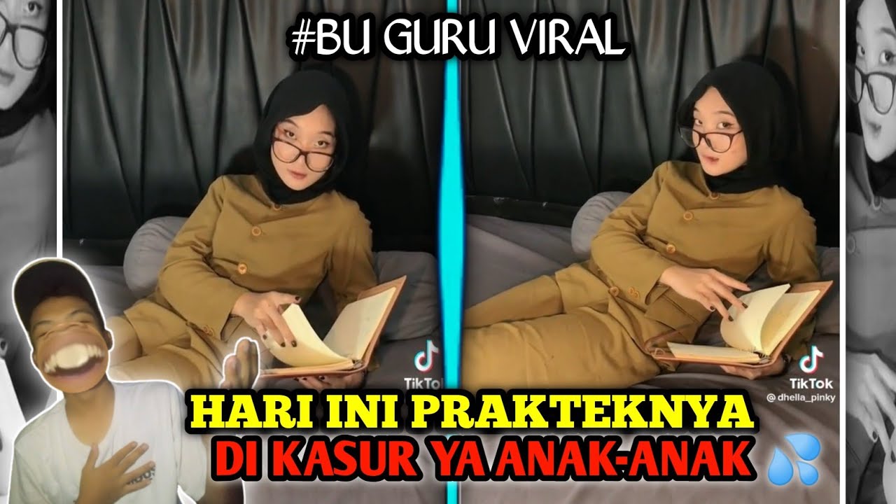 VIRAL DITIKTOK BU GURU CANTIK 💦. #reaction #viral - YouTube