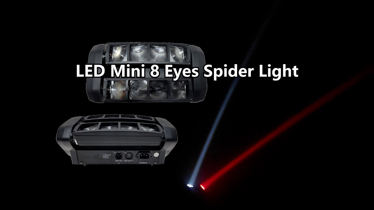 LED Mini 8 Eyes Spider Light. - YouTube
