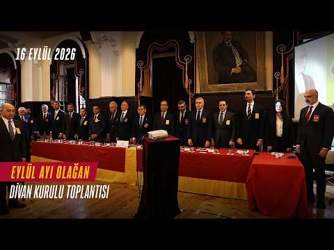 🔴 Galatasaray Spor Kulübü Divan Kurulu Eylül Ayı Olağan Toplantısı