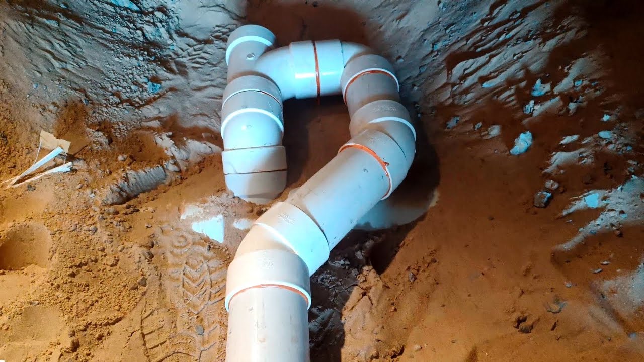 Drain pipe line fitting for bathroom kitchen part 1 / ड्रेन पाइप लाइन ...