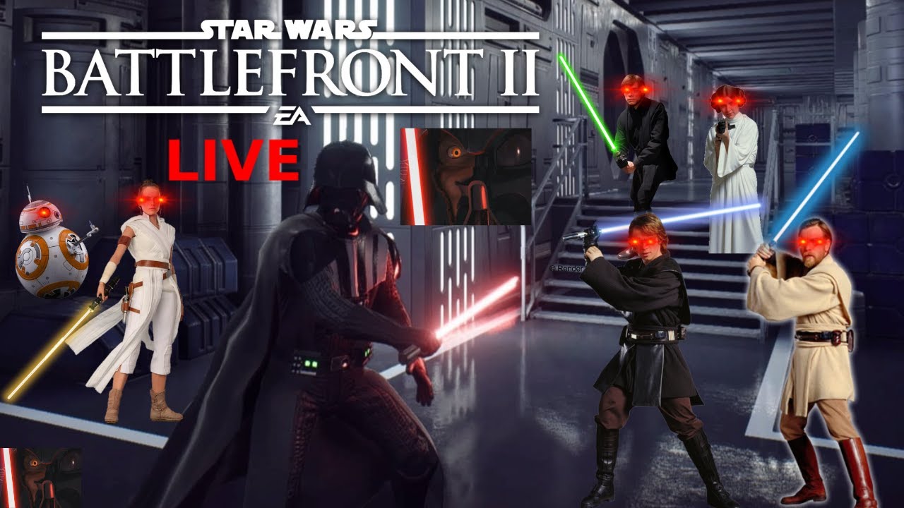 Star Wars Battlefront 2 Live | Double XP Saturday | Fighting & Grinding ...