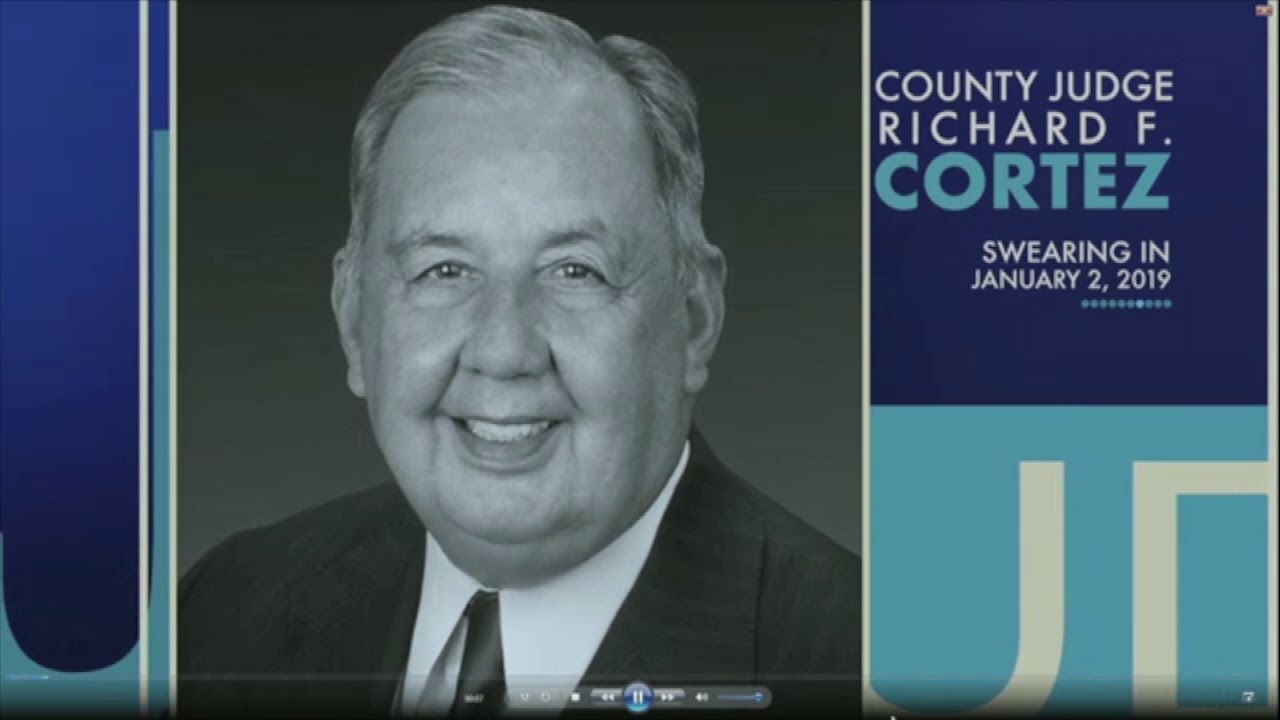 County Judge Richard Cortez Swearing-In - YouTube