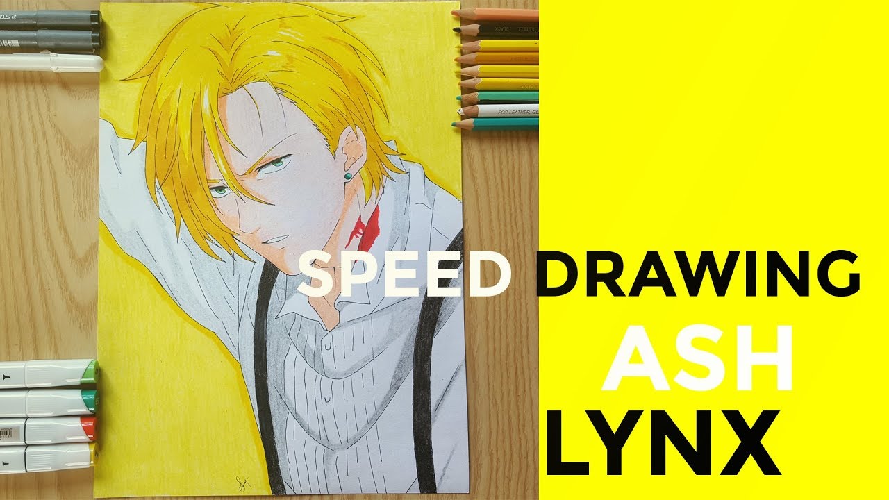 Speed Drawing- Ash Lynx (Banana Fish) - YouTube