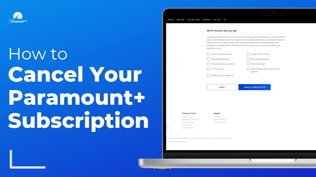 How To Cancel Paramount Plus Subscription - 2025 Easy Guide - YouTube