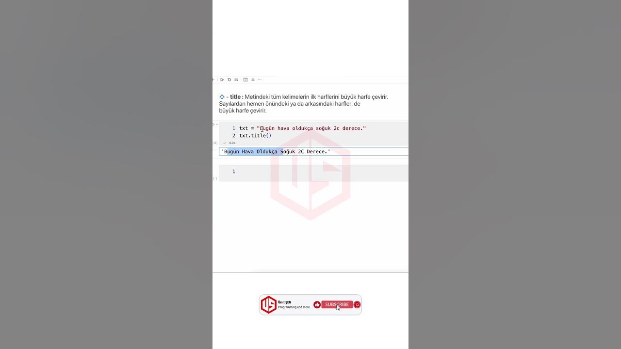 Python String Metotları Title Python String İşlemleri Coding Programming Python Youtube