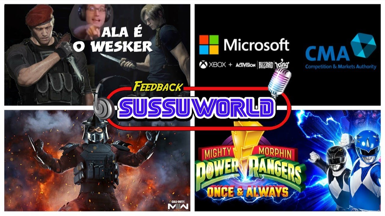 Feedback SussuWorld - CMA aprova compra, Power Rangers, COD, Xbox ...