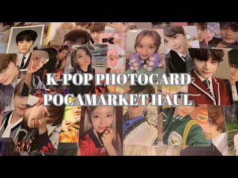 kpop photocard/pocamarket haul 💐 (the boyz, stayc, le sserafim ...