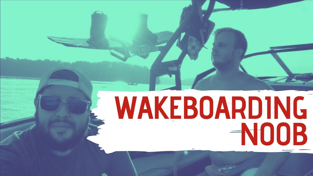 WAKEBOARDING NOOB (Emmanuel dives head first out of his comfort zone ...