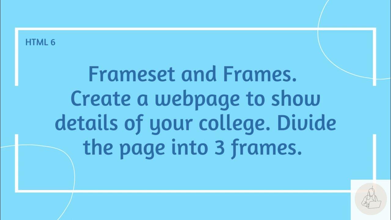 HTML PART-6 | WEBPAGE TO SHOW DETAILS OF YOUR COLLEGE. DIVIDE THE PAGE INTO 3 FRAMES | FRAMESET ...