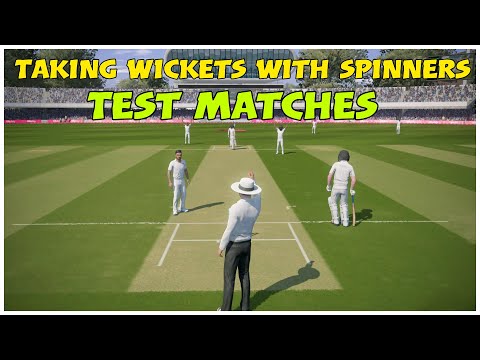 HOW TO TAKE WICKETS USING SPINNERS IN TEST MATCHES (CRICKET 19) - YouTube