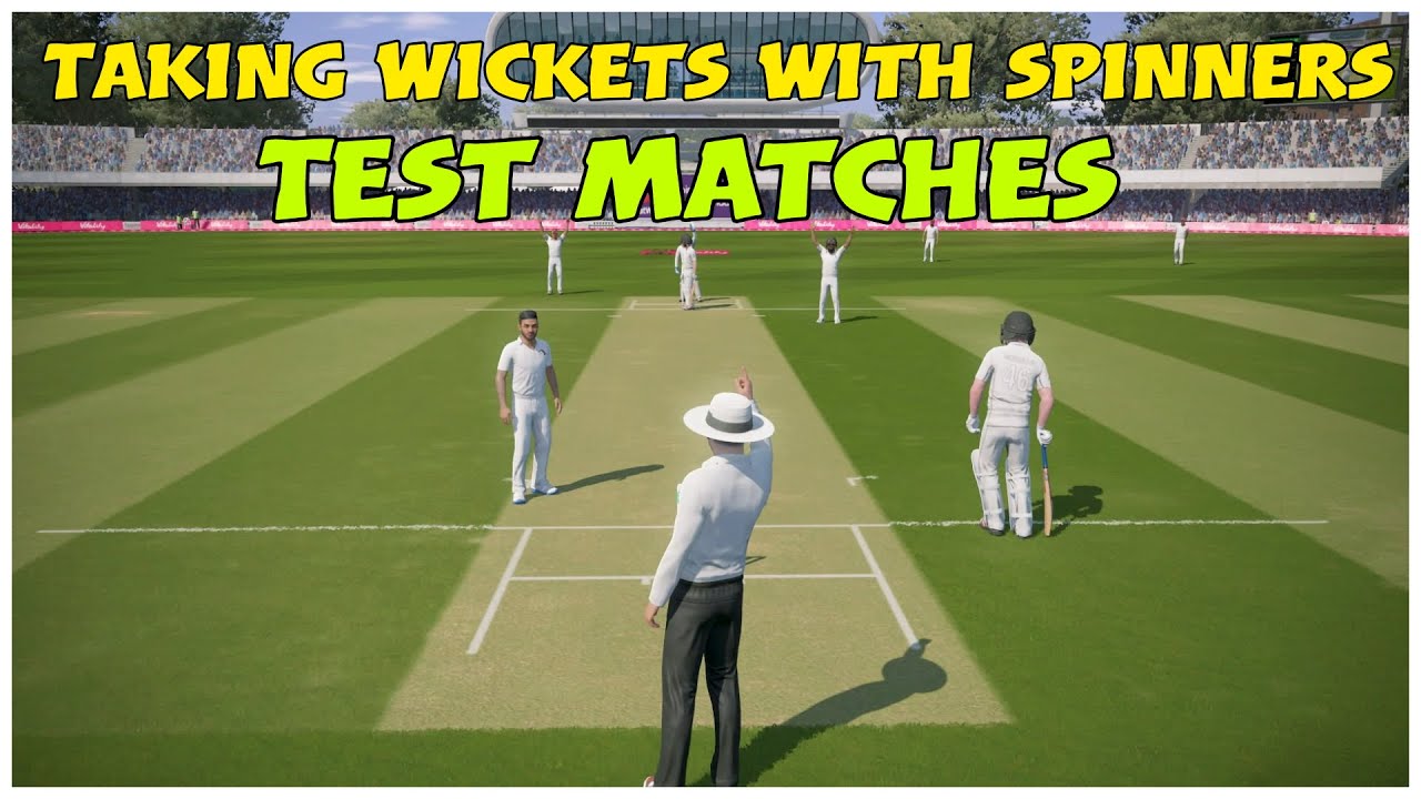 HOW TO TAKE WICKETS USING SPINNERS IN TEST MATCHES (CRICKET 19) - YouTube
