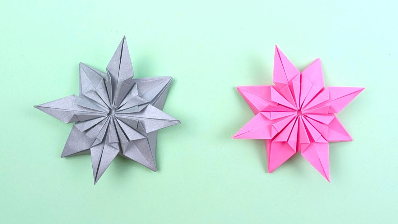 Comment Faire un Flocon de Neige en Origami ️ Déco Noël DIY - YouTube