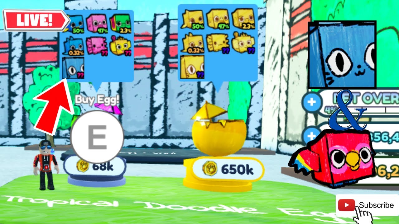 🔴LIVE! Trying To HATCH The New SECRET & HUGE Pet in Pet Simulator X # ...