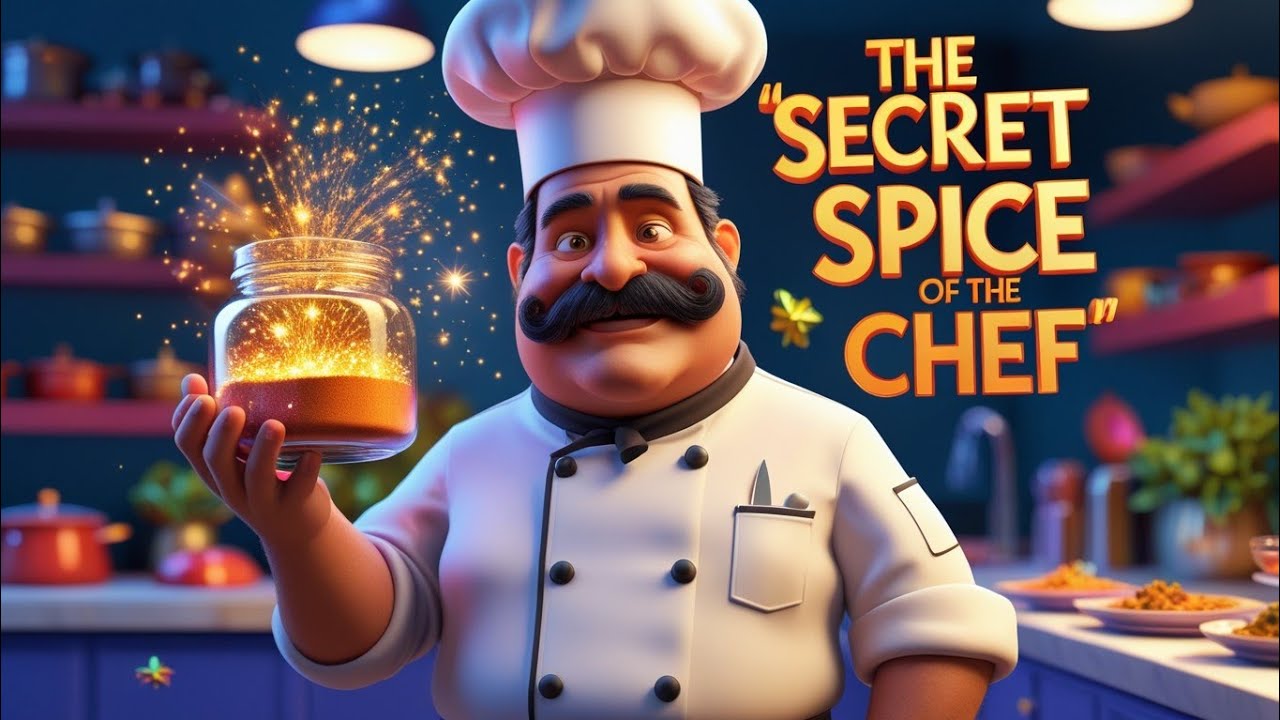 The Secret Spice of the Chef | 3D Animated Story for Kids | Mr. Cartoon ...