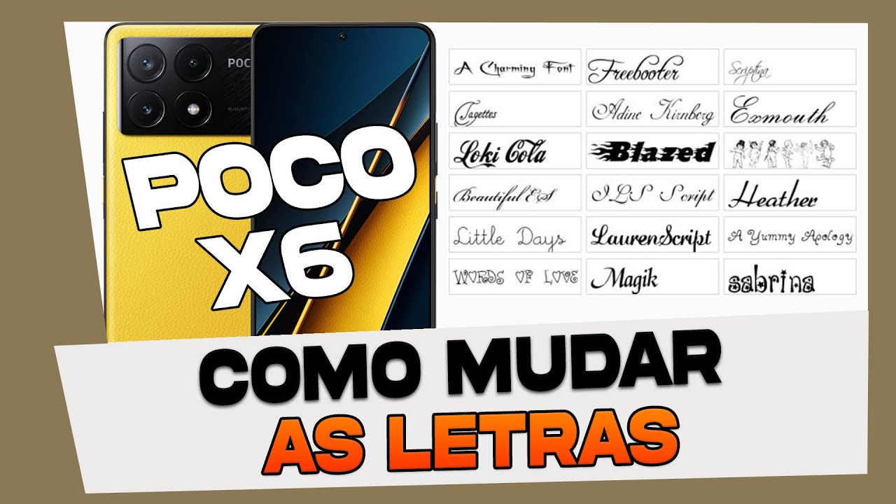 Como Mudar a Fonte Letras do Xiaomi X6 - YouTube