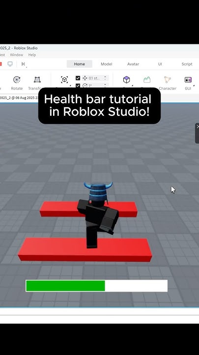 custom health bar tutorial in roblox studio in under 60 seconds! #roblox #scripting #foryou ...