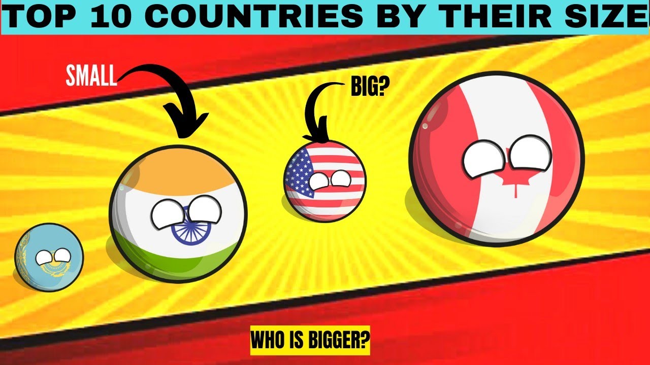 Top 10 Countries by Area Size | Global Index - YouTube