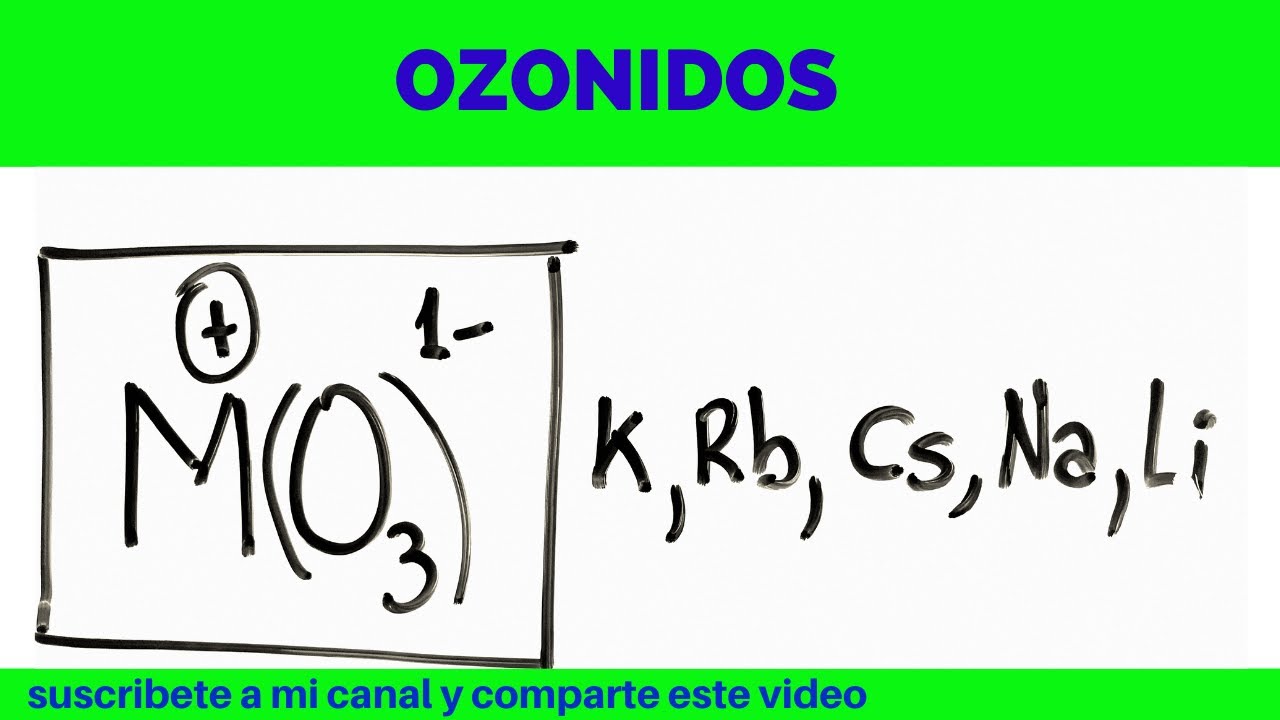 OZONIDOS FORMULACION Y NOMENCLATURAS - YouTube